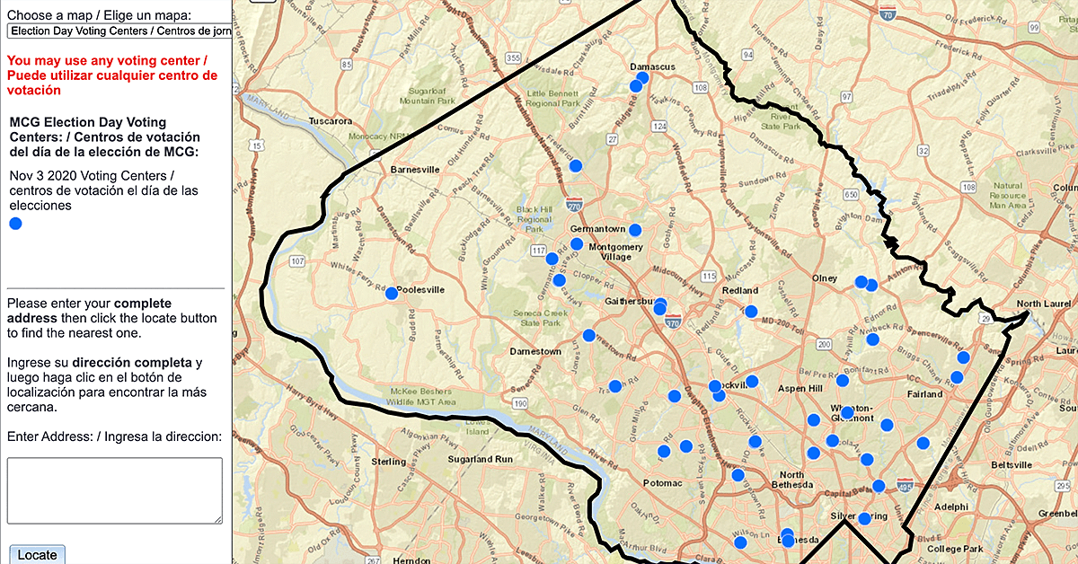 Election Day Voting Centers